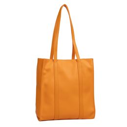 Gabor Damen Shopper "Elfie", orange, Polyurethan, clean, gepflegt, unifarben, Taschen, aus fein genarbtem, glattem Kunstleder und mit einem Logo