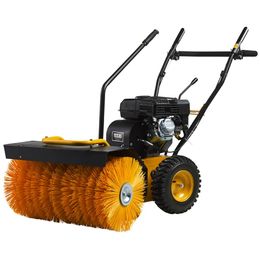 Benzin-Kehrmaschine Texas, gelb, Einachser, "Handy Sweep 690TG", inkl. Schneeschild, Sammelbeh&auml;lter und LED Licht
