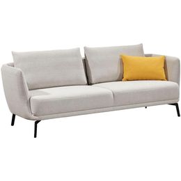Schöner Wohnen Kollektion Sofa, B:190cm H:85cm T:91cm, silber, SCHÖNER WOHNEN-KOLLEKTION, Sofas, "Pearl, hochwertig und komfortabel", wahlweise als 2,5- oder 3-Sitzer