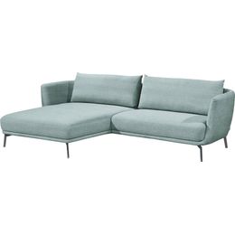 Schöner Wohnen Kollektion Ecksofa, B:270cm H:71cm T:160cm, blau, SCHÖNER WOHNEN-KOLLEKTION, 100% Polyester, Wohnzimmer, Sofas, "Pearl, zeitlos und elegant, 5 Jahre