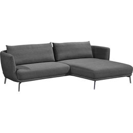 Schöner Wohnen Kollektion Ecksofa, B:270cm H:71cm T:160cm, grau, SCHÖNER WOHNEN-KOLLEKTION, 16% Baumwolle, 79% Polyester, 5% Polyacryl, Wohnzimmer, Sofas, "Pearl, zeitlos und