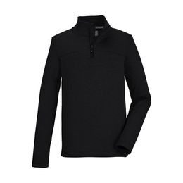 Killtec Jungen Langarmshirt "KSW 185 BYS LS SHRT", schwarz, Gr. 140, 88% Polyester 12% Elasthan, Shirts
