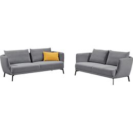 Schöner Wohnen Kollektion Sofa, B:210cm H:85cm T:91cm, grau, SCHÖNER WOHNEN-KOLLEKTION, Sofas, "Pearl, hochwertig und komfortabel", wahlweise als 2,5- oder 3-Sitzer erhältlich