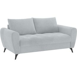 2,5-Sitzer MR. COUCH, B:180cm H:71cm T:90cm, grau, Novaclean Avanti (100% Polyester), Sofas, "Blackburn II", Mit Kaltschaumpolsterung bis 140 kg