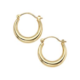 Jobo Damen Paar Creolen, 15,3mm, Gelbgold 333, gold, Gelbgold 333, Ohrringe, rund 333 Gold