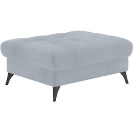 Hockerbank MR. COUCH, B:102cm H:46cm T:82cm, blau, Novaclean Avanti (100% Polyester), Hocker, "Blackburn II", Passend zu der Garnitur, mit