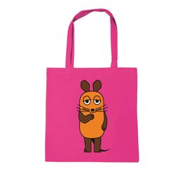 logoshirt Damen Henkeltasche "Baumwolltasche Die Sendung mit der Maus", pink, Baumwolle, bedruckt, Taschen, mit Sendung mit der Maus-Logo
