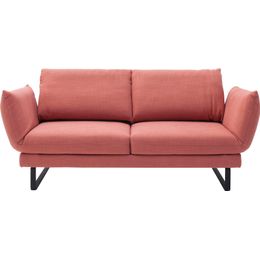 Schöner Wohnen Kollektion 2-Sitzer, B:228cm H:85cm T:215cm, rosa, SCHÖNER WOHNEN-KOLLEKTION, 100% Polyester, Sofas, "Spin, Multifunktionssofa, bequem und hochwertig
