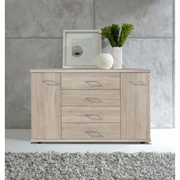 Kombikommode Wiemann, B:149cm H:86cm T:42cm, braun, Holzwerkstoff, Schlafzimmer, Sideboards, "Bern", vormontiert