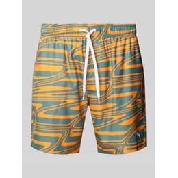 Puma Relaxed Fit Badeshorts mit Logo-Print Modell 'FORMSTRIP'