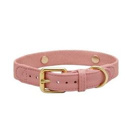 Barkalot Hundehalsband Veganes Leder pink XS