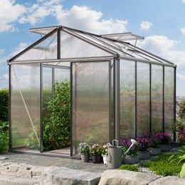235 x 311 cm Gewächshaus, Standardfarbe Aluminium Natur - (GFPV00146)