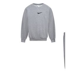 Jogginganzug Nike Sportswear, Kinder, Gr. 104 (4), grau (dk grau heather), Obermaterial: 60% Baumwolle, 40% Polyester, Sportanzüge