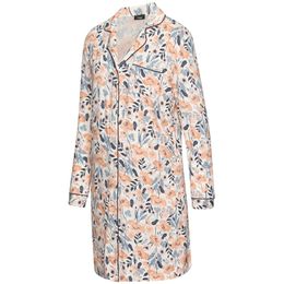 Vivance Umstand Nachthemd Damen Gr&ouml;&szlig;e XS/S marine / taubenblau / pastellorange / wei&szlig;