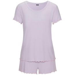 Vivance Shorty 'Dreams' Damen Gr&ouml;&szlig;e XXS/XS lavendel Winterkleid