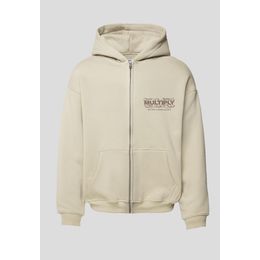 Multiply Apparel Sweatjacke 'Ornament' Damen Gr&ouml;&szlig;e XXL beige