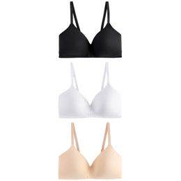 next BH Damen Gr&ouml;&szlig;e 65 beige / schwarz / wei&szlig;