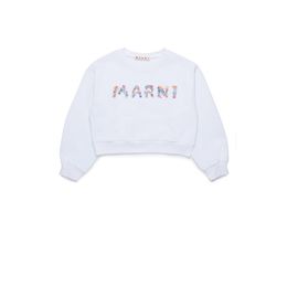 Marni Sweatshirt M&auml;dchen Gr&ouml;&szlig;e 128 hellblau / dunkelorange / rosa / wei&szlig;