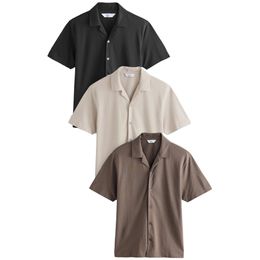 next Hemd Herren Gr&ouml;&szlig;e S beige / braun / schwarz