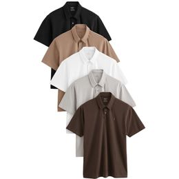 next Poloshirt Herren Gr&ouml;&szlig;e XXL beige / braun / grau / schwarz / wei&szlig;
