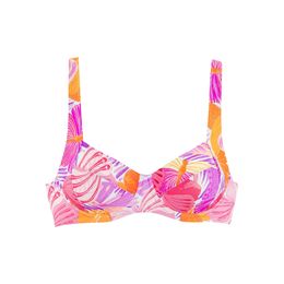 Sunseeker Bikinitop Damen Gr&ouml;&szlig;e 100 lila / orange / rosa / himbeer