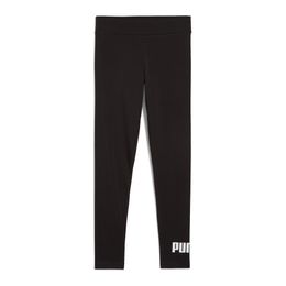 Puma Leggings 'Ess No. 1' M&auml;dchen Gr&ouml;&szlig;e 152 schwarz / wei&szlig;