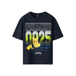 name it Shirt 'NKMMabr Pokemon' boy size 110 Navy / Dark yellow / Apple / Off white
