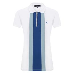 Giorgio Di Mare Poloshirt 'Adriana' Damen Gr&ouml;&szlig;e XL royalblau / hellblau / wei&szlig;