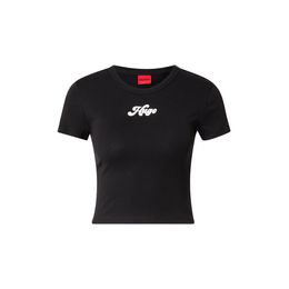Hugo T-Shirt 'Delanor_2' Damen Gr&ouml;&szlig;e XL schwarz / wei&szlig;