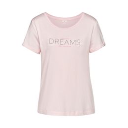 s.Oliver Schlafshirt Damen Gr&ouml;&szlig;e XS/S pink / rosa / schwarz