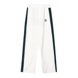 Bershka Hose Herren Gr&ouml;&szlig;e 29/30 dunkelgr&uuml;n / offwhite