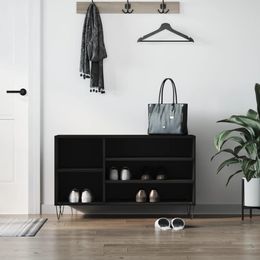 vidaXL Schuhregal 102X36X60 Cm Holzwerkstoff | Farbe: Schwarz