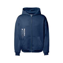 Multiply Apparel Sweatjacke 'Fly High' Damen Gr&ouml;&szlig;e M marine / wei&szlig;