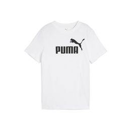Puma T-Shirt 'ESS No. 1' Mädchen Größe 140 schwarz / weiß
