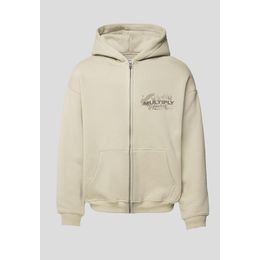 Multiply Apparel Zip-Up Hoodie 'BULLETIN' female Beige size XXL
