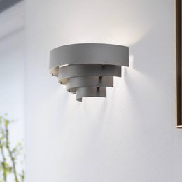 Luminex Wandleuchte Levin mit Stahlschirm, grau