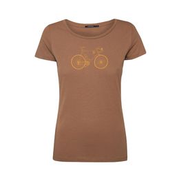 Greenbomb T-Shirt 'Bike Classic' Damen Größe S braun / orange