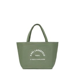 K by KARL LAGERFELD Karl Lagerfeld Shopper 'Rue St-Guillaume' Damen Gr&ouml;&szlig;e One Size khaki / offwhite