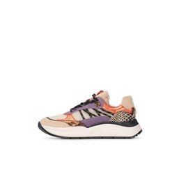 PS Poelman Sneaker 'Charu' Damen Größe 36 beige / lila / dunkelorange / schwarz