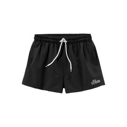 s.Oliver Badeshorts Herren Größe S schwarz / weiß