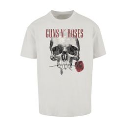 F4NT4STIC T-Shirt 'Guns 'n' Roses Flower Skull Rock Musik Band' Herren Gr&ouml;&szlig;e M hellgrau / mischfarben