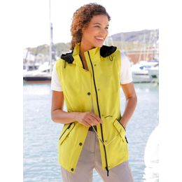 WITT Damen Funktionsjacke mit abnehmbaren &Auml;rmeln, limone, Gr&ouml;&szlig;e 19