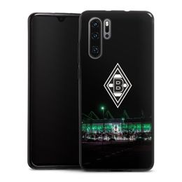 DeinDesign Huawei P30 Pro Handy Silikon H&uuml;lle Case schwarz Handyh&uuml;lle Borussia M&ouml;nchengladbach Official Licensed Product Stadium