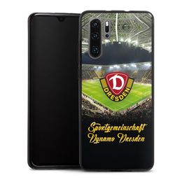 DeinDesign Huawei P30 Pro Handy Silikon H&uuml;lle Case schwarz Handyh&uuml;lle Sg Dynamo Dresden Sgd Official Licensed Product