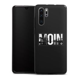 DeinDesign Huawei P30 Pro Handy Silikon H&uuml;lle Case schwarz Handyh&uuml;lle Hamburger Sv Hsv Official Licensed Product