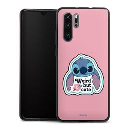 DeinDesign Huawei P30 Pro Handy Silikon H&uuml;lle Case schwarz Handyh&uuml;lle Lilo & Stitch Disney Sayings