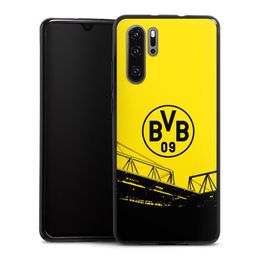DeinDesign Huawei P30 Pro Handy Silikon H&uuml;lle Case schwarz Handyh&uuml;lle Merchandise Bvb Borussia Dortmund