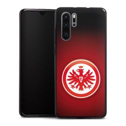 DeinDesign Huawei P30 Pro Handy Silikon H&uuml;lle Case schwarz Handyh&uuml;lle Official Licensed Product Coat Of Arms Eintracht Frankfurt