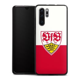 DeinDesign Huawei P30 Pro Handy Silikon H&uuml;lle Case schwarz Handyh&uuml;lle Vfb Stuttgart Logo Official Licensed Product