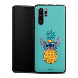 DeinDesign Huawei P30 Pro Handy Silikon H&uuml;lle Case schwarz Handyh&uuml;lle Disney Lilo & Stitch Pineapple